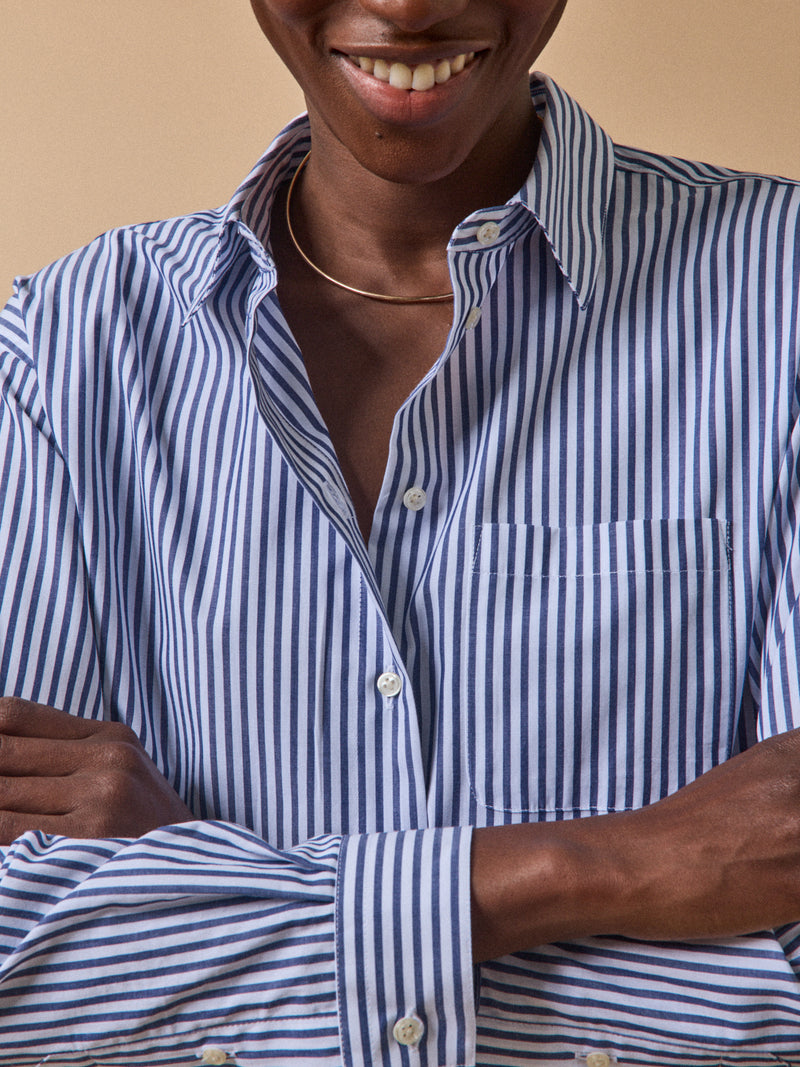 Chemise rayée femme coton biologique - Cyrillus FR