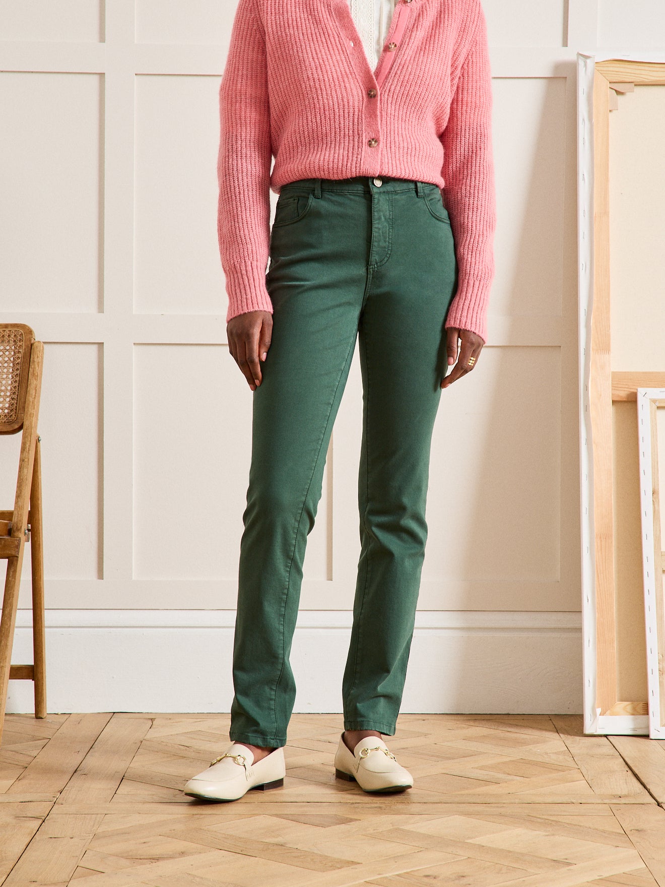 Pantalon slim couleur femme Chloé - Cyrillus FR