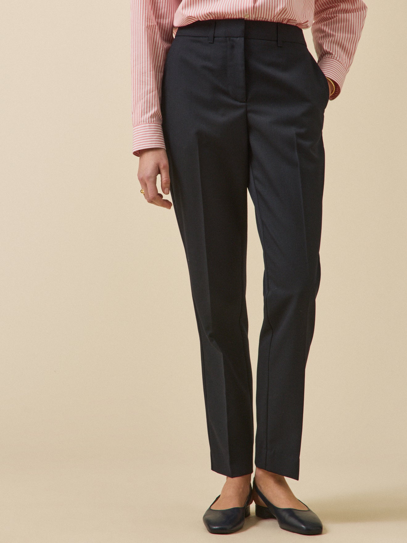 Pantalon cigarette lainage uni femme Léa - Cyrillus FR