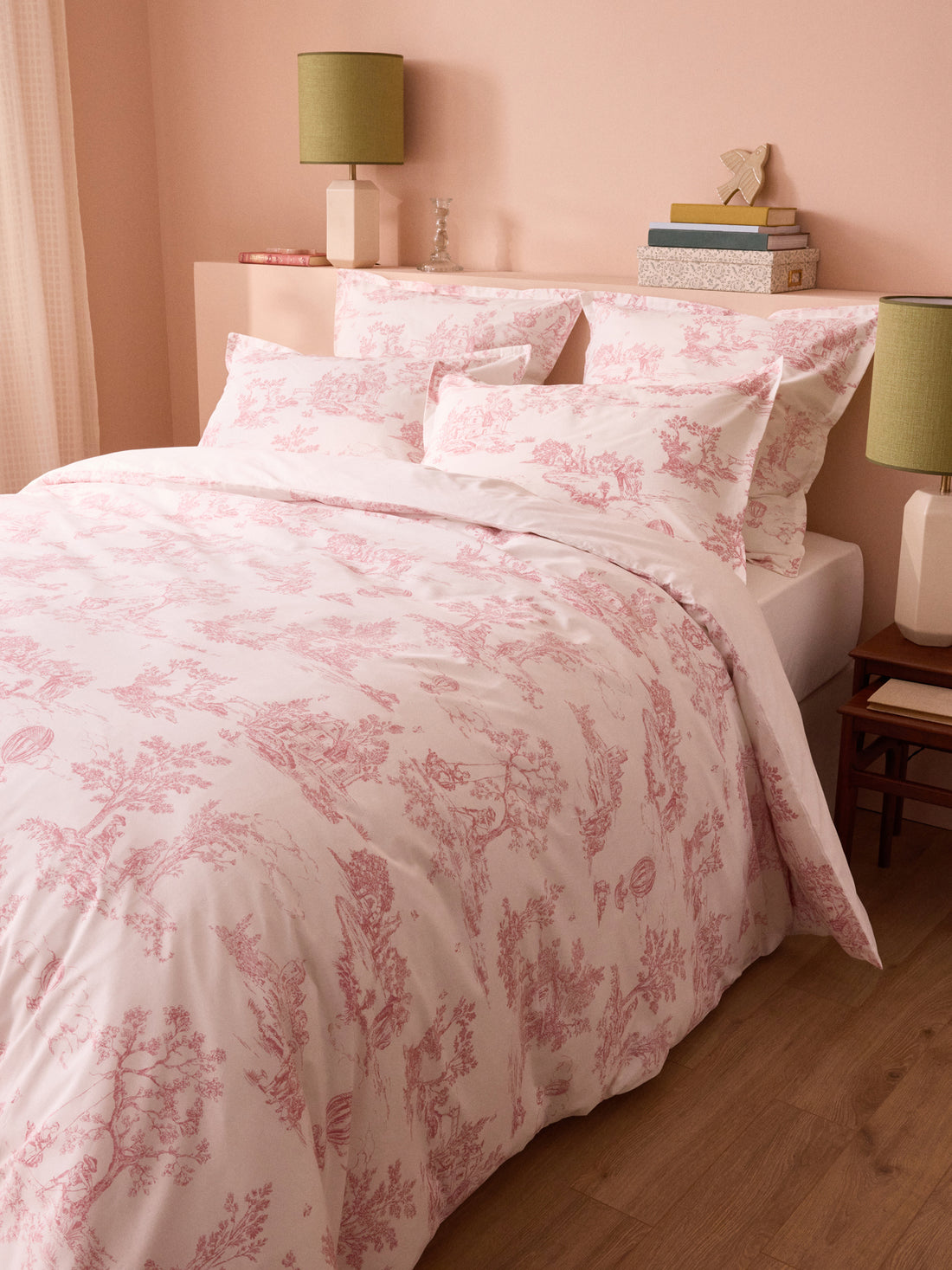 Housse de couette percale de coton "Esprit Toile de Jouy" - Cyrillus FR